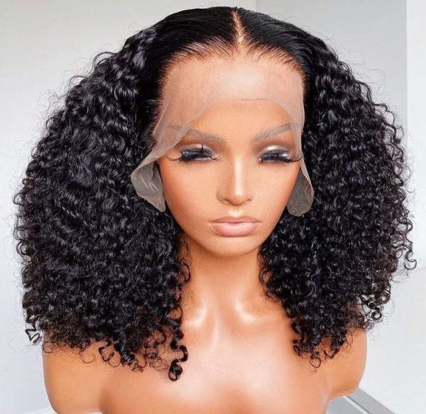 Magic Love Human Virgin Hair Curl Pre Plucked Lace Front Wig Andfull Lace