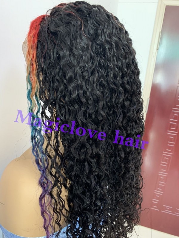Magic Love Human Virgin Hair Ombre Pre Plucked Lace Front Wig And Full