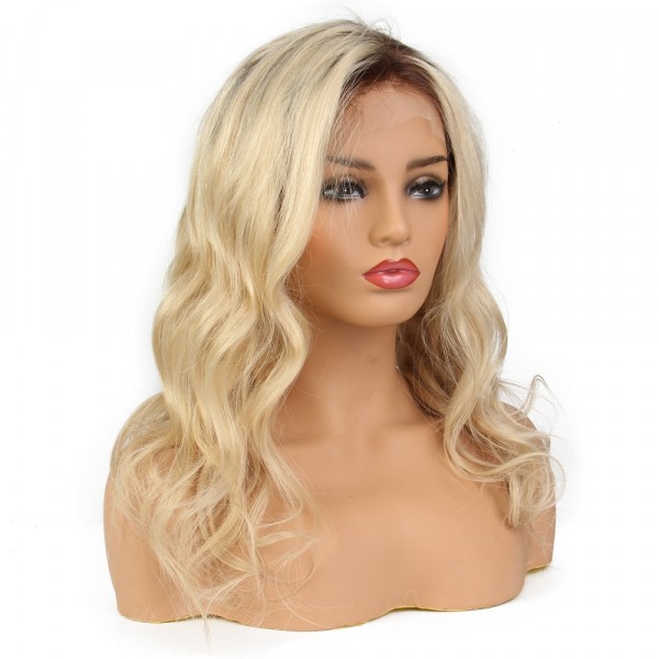 Magic Love Human Virgin Hair Ombre 4 613 Pre Plucked Lace Front Wig And