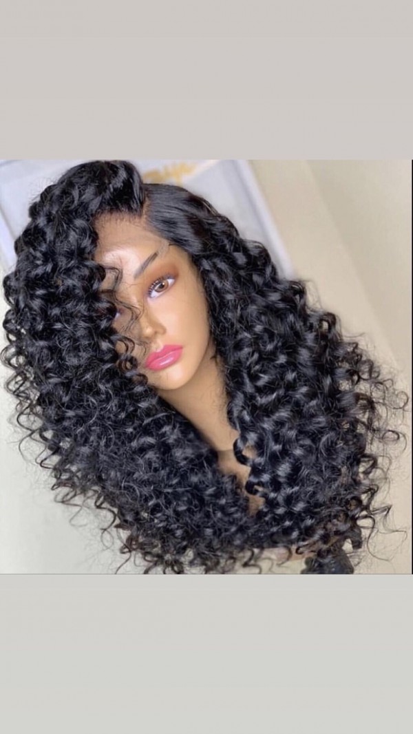 Magic Love Human Virgin Hair Curl Pre Plucked Lace Front Wigand Full Lace