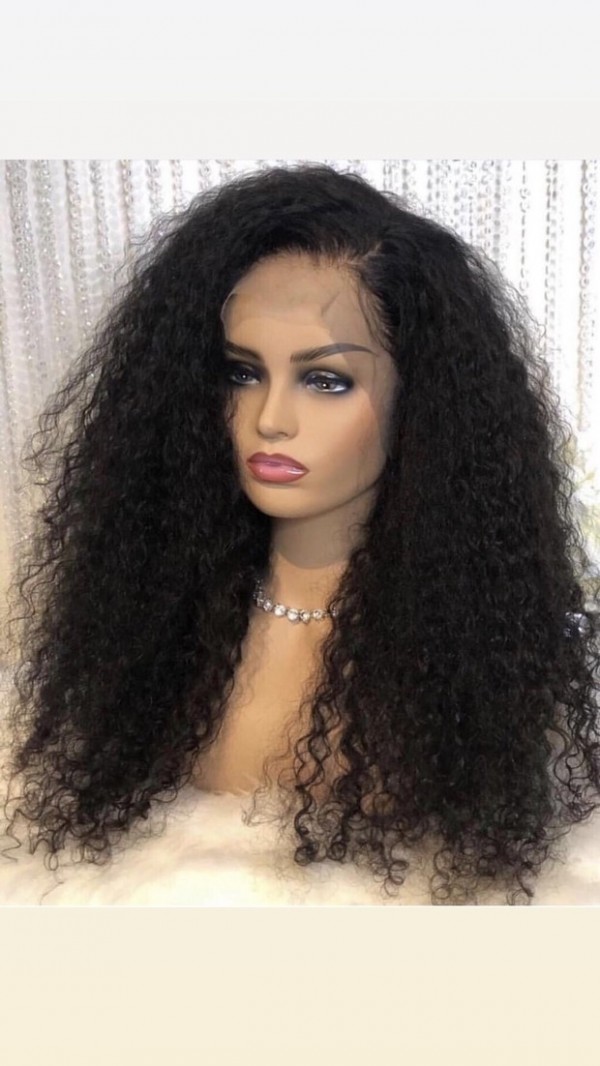 Magic Love Human Virgin Hair Curl Pre Plucked Lace Front Wigand Full Lace